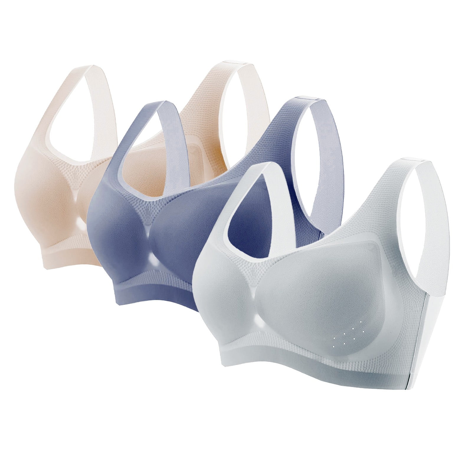 Breathable Bras for Women, Audhol Net Fabric Breathable Mesh Cup Thin ...