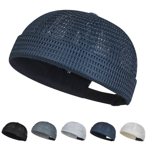 Breathable Brimless Hat Adjustable Mesh Skull Cap Lightweight Quick-Dry ...