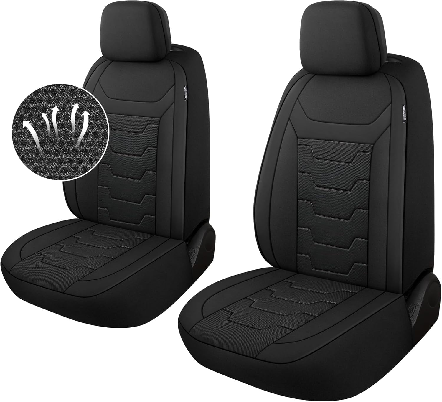 Breathable Car Seat Covers Full Seats,3D Air Mesh Cloth Seat Covers for ...