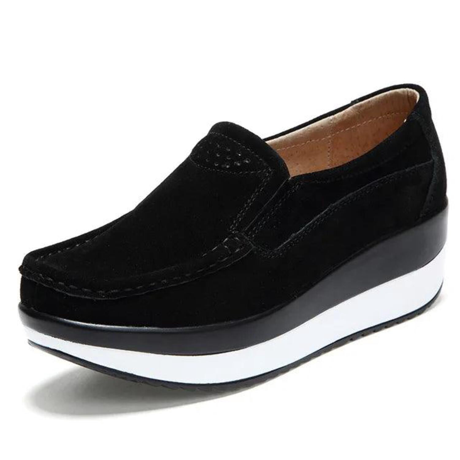 Breathable Casual Flat Platform Stacked Shoes - Walmart.com