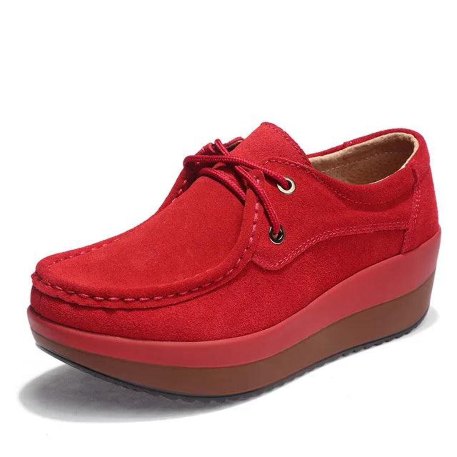 Breathable Casual Flat Platform Stacked Shoes - Walmart.com