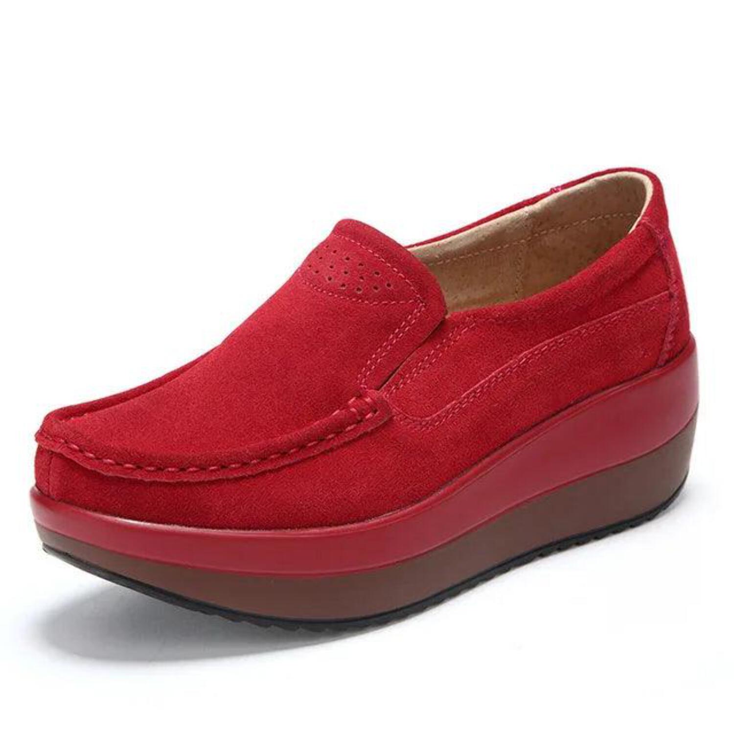 Breathable Casual Flat Platform Stacked Shoes - Walmart.com