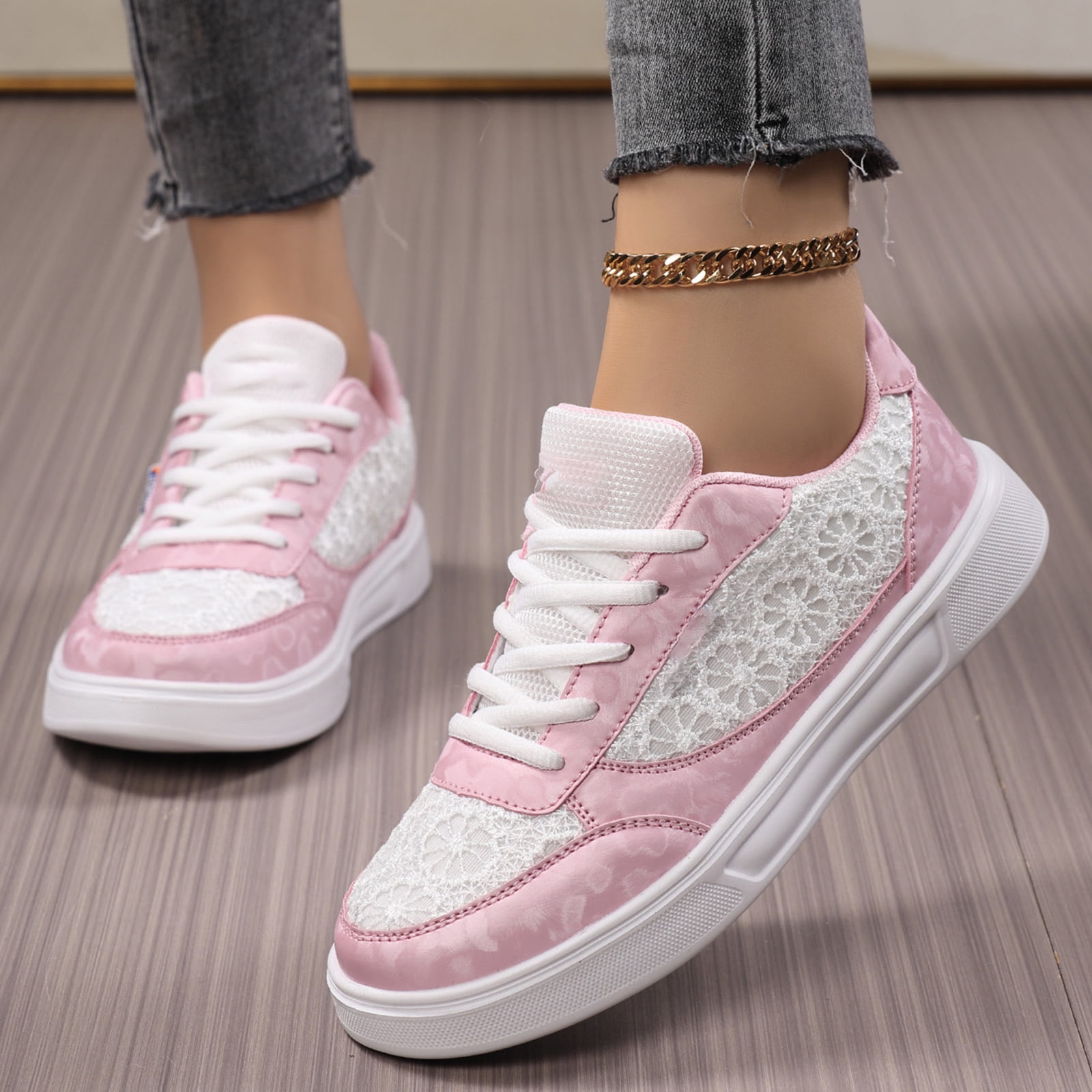 Breathable Casual Sneakers, Breathable Sneakers, Low-Top Athletic Shoes ...