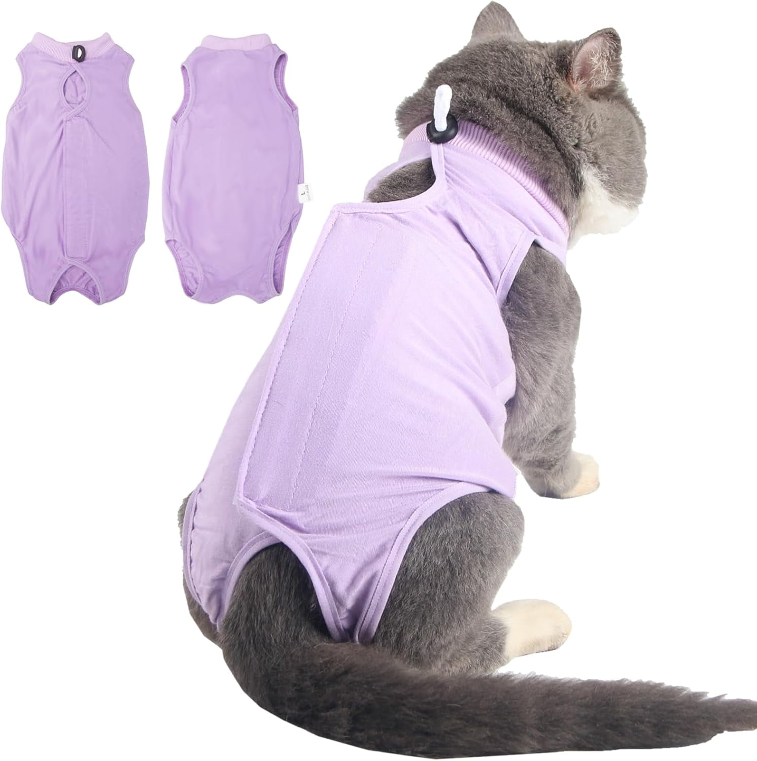Breathable Cat Onesie for Cats After Surgery Spay Neuter, Cat Recovery ...