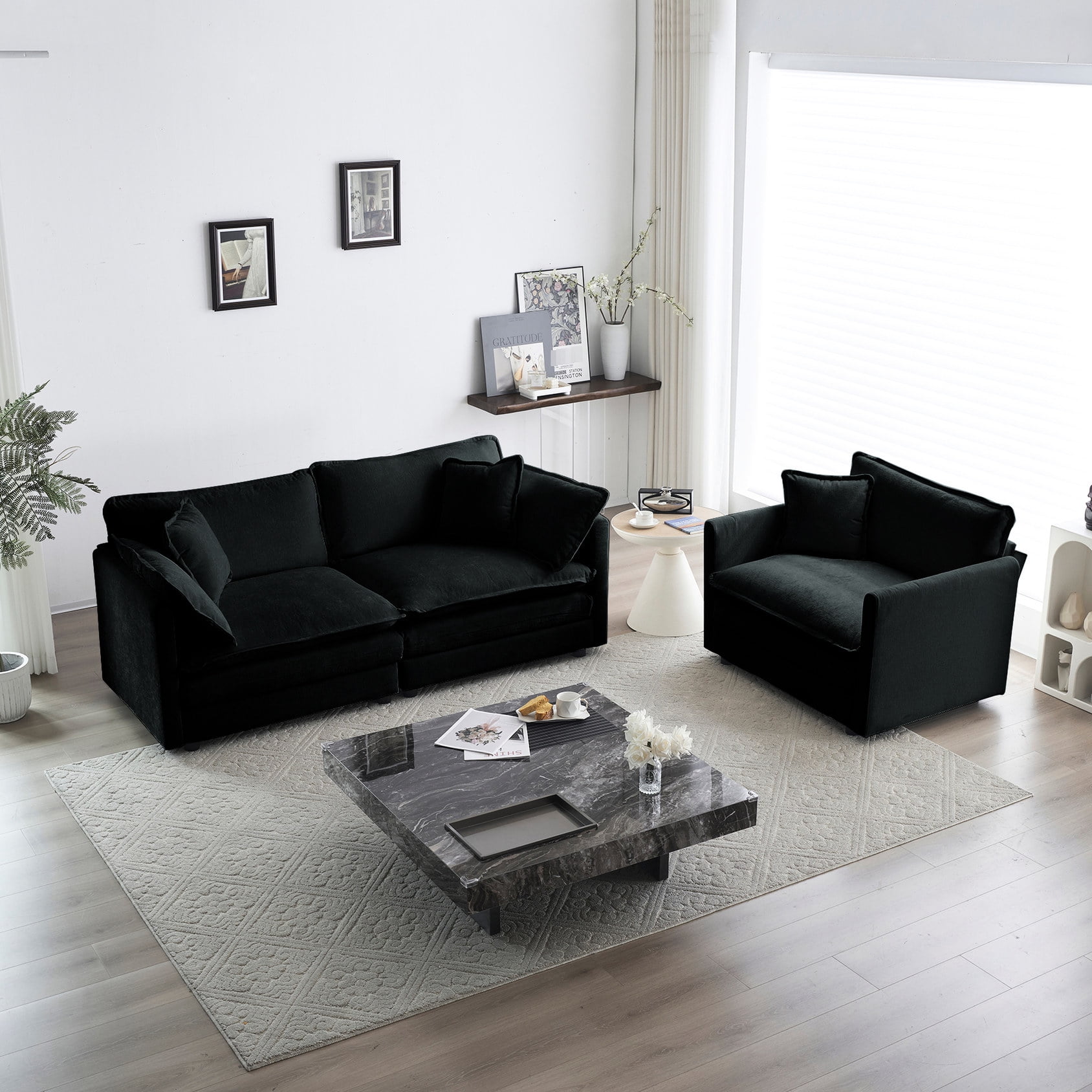 Breathable Chenille, Supportive Seats / Relaxing in Home Office Spaces ...