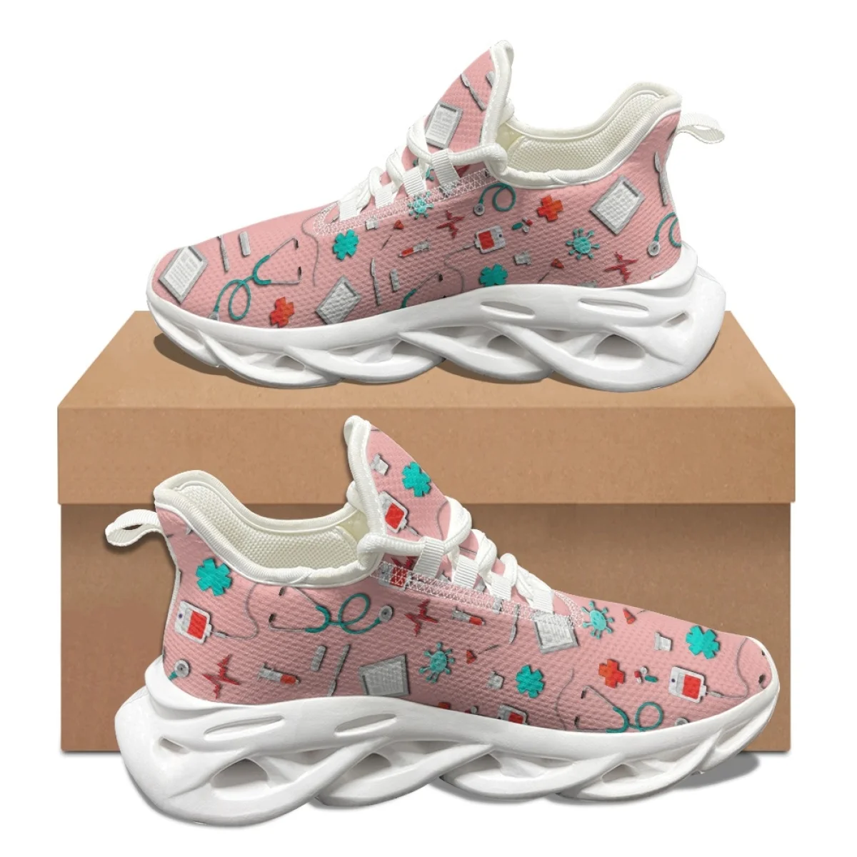 Breathable Comfortable Walking Shoes Medical Equipment Gradient Soft ...