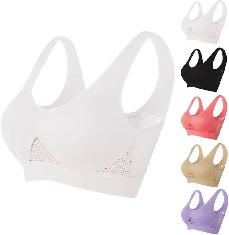 Breathable Cool Liftup Air Bra, 2024 New Sports Bra Large Size Air Bra ...