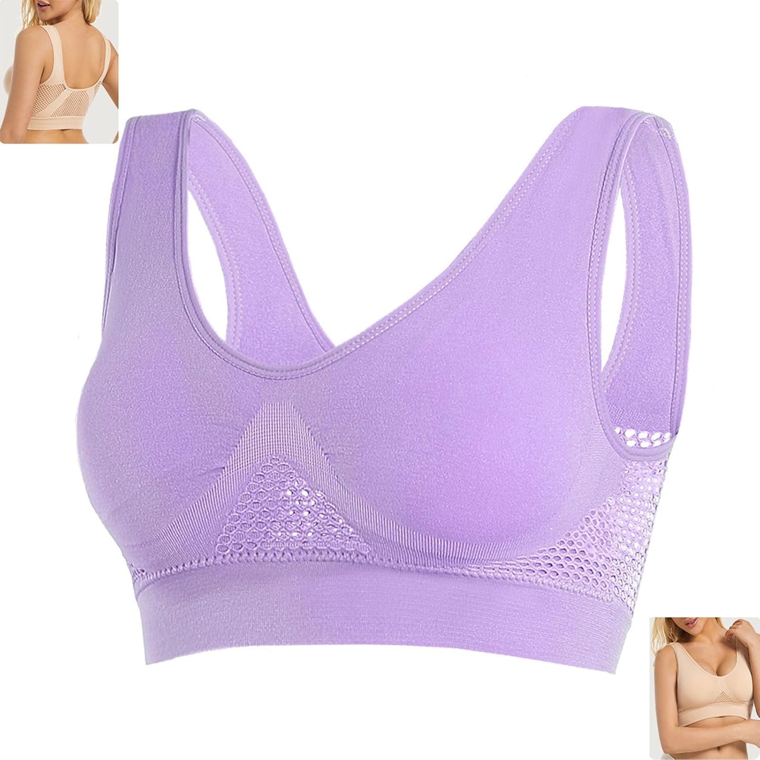 Breathable Cool Liftup Air Bra, Anti-Sagging Wireless Bra for Women ...