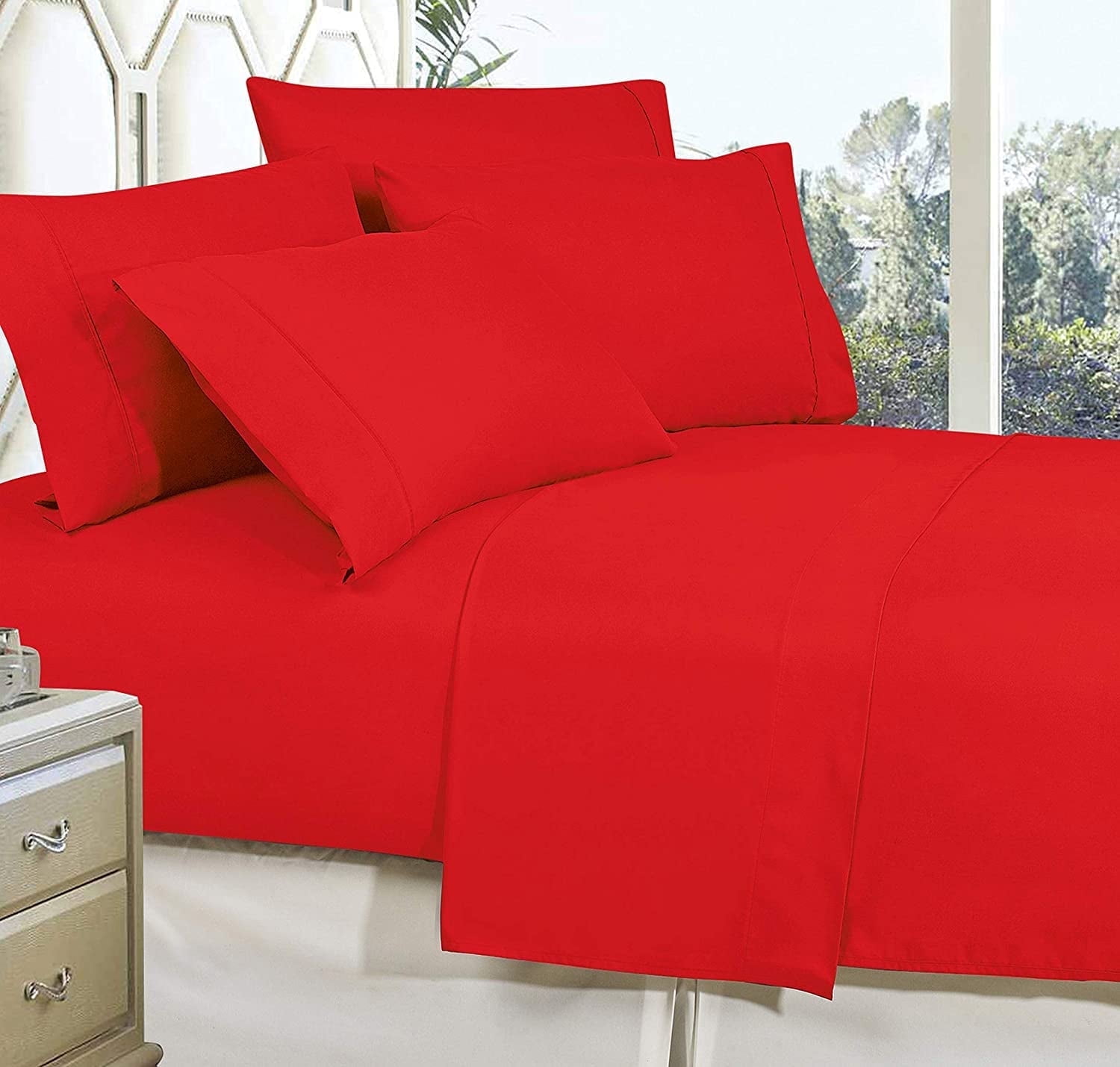 Elegant Comfort 1500 Hotel Quality Microfiber Wrinkle and Fade ...