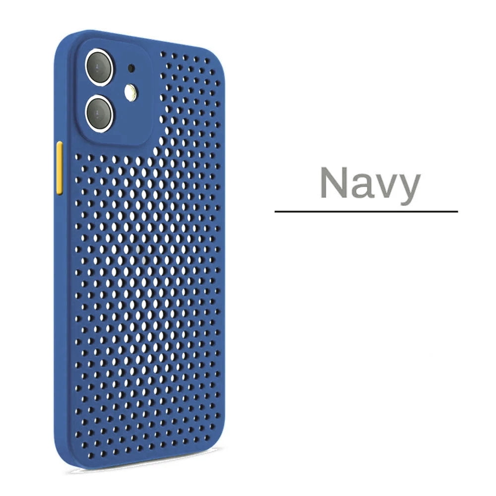 Breathable Cooling Shockproof Soft Silicone Case For iPhone 16 15 14 13 ...