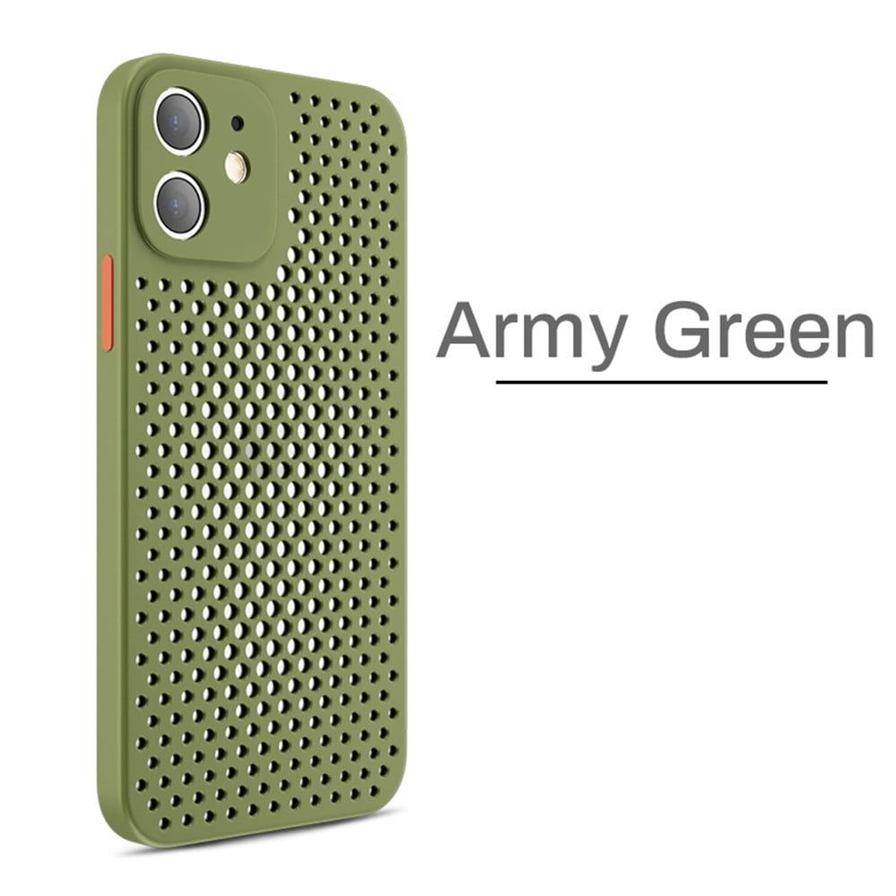 Breathable Cooling Shockproof Soft Silicone Case For iPhone 16 15 14 13 ...