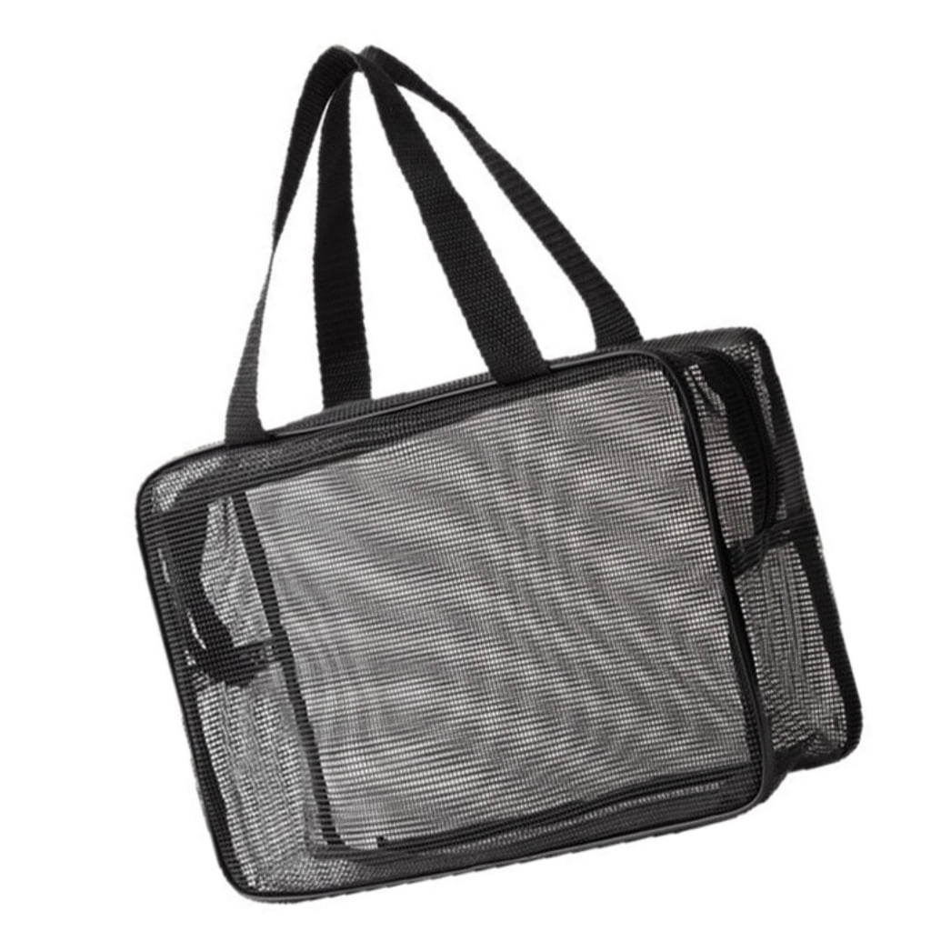 Breathable Cosmetic Toiletry Bag Large Capacity Meshes Design ...
