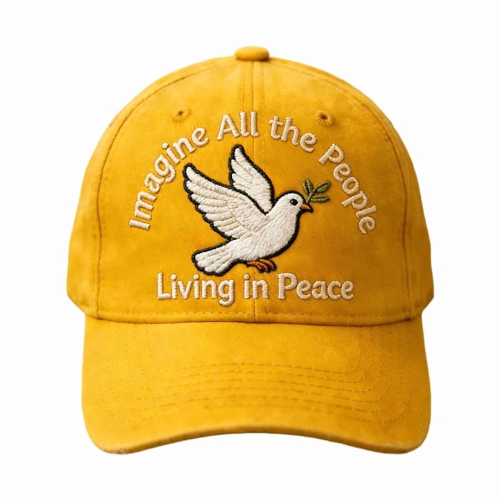 Breathable Cotton Baseball Cap Showcasing Elegant Bird And Tree Branch ...