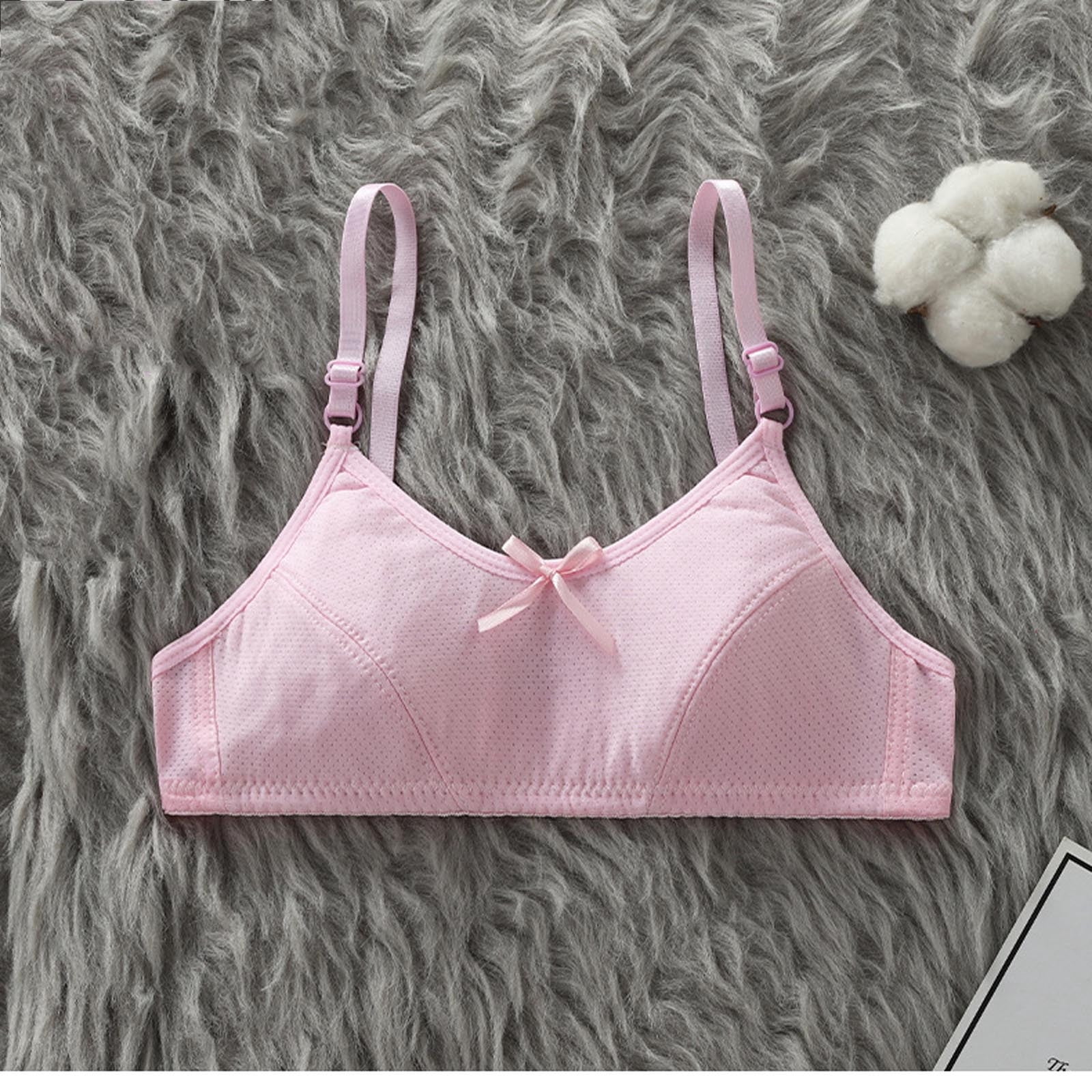 Breathable Cotton Girls Bralette - First Bra Training Bra for Teens 8 ...
