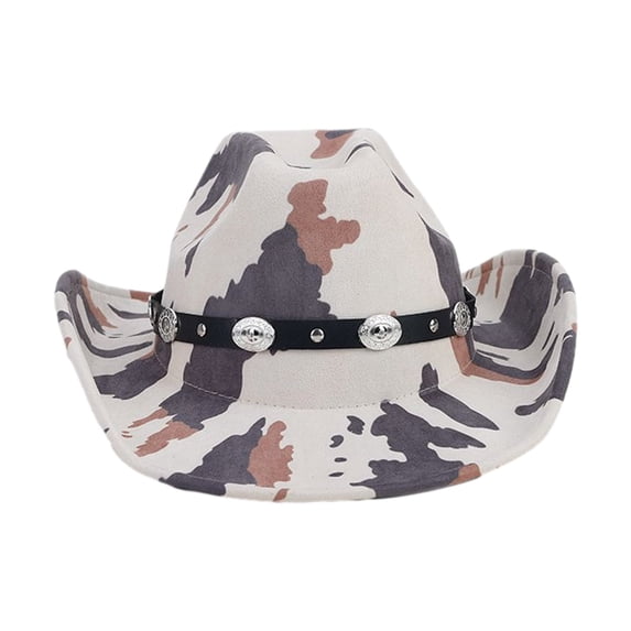 Breathable Cowboy Hat Large Brim Hat Fedoras Felt Cowboy Sunproof Hat ...