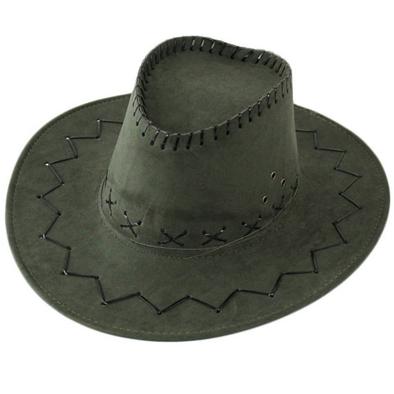 Breathable Cowgirls Hat Plain Color Adult Kids Wear Resistant Plain ...