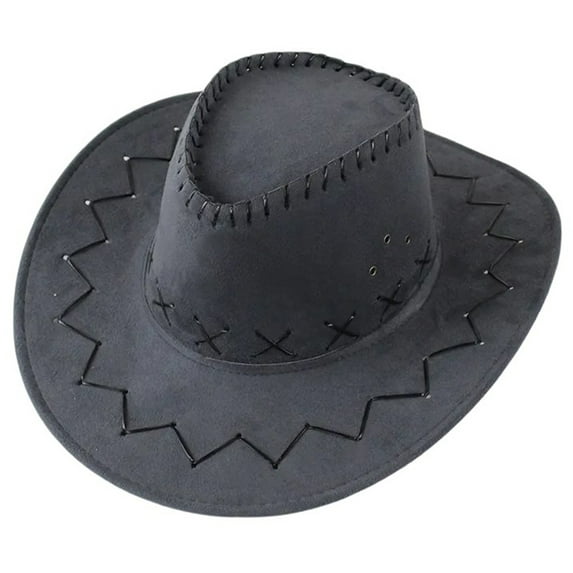 Breathable Cowgirls Hat Plain Color Adult Kids Wear Resistant Plain ...