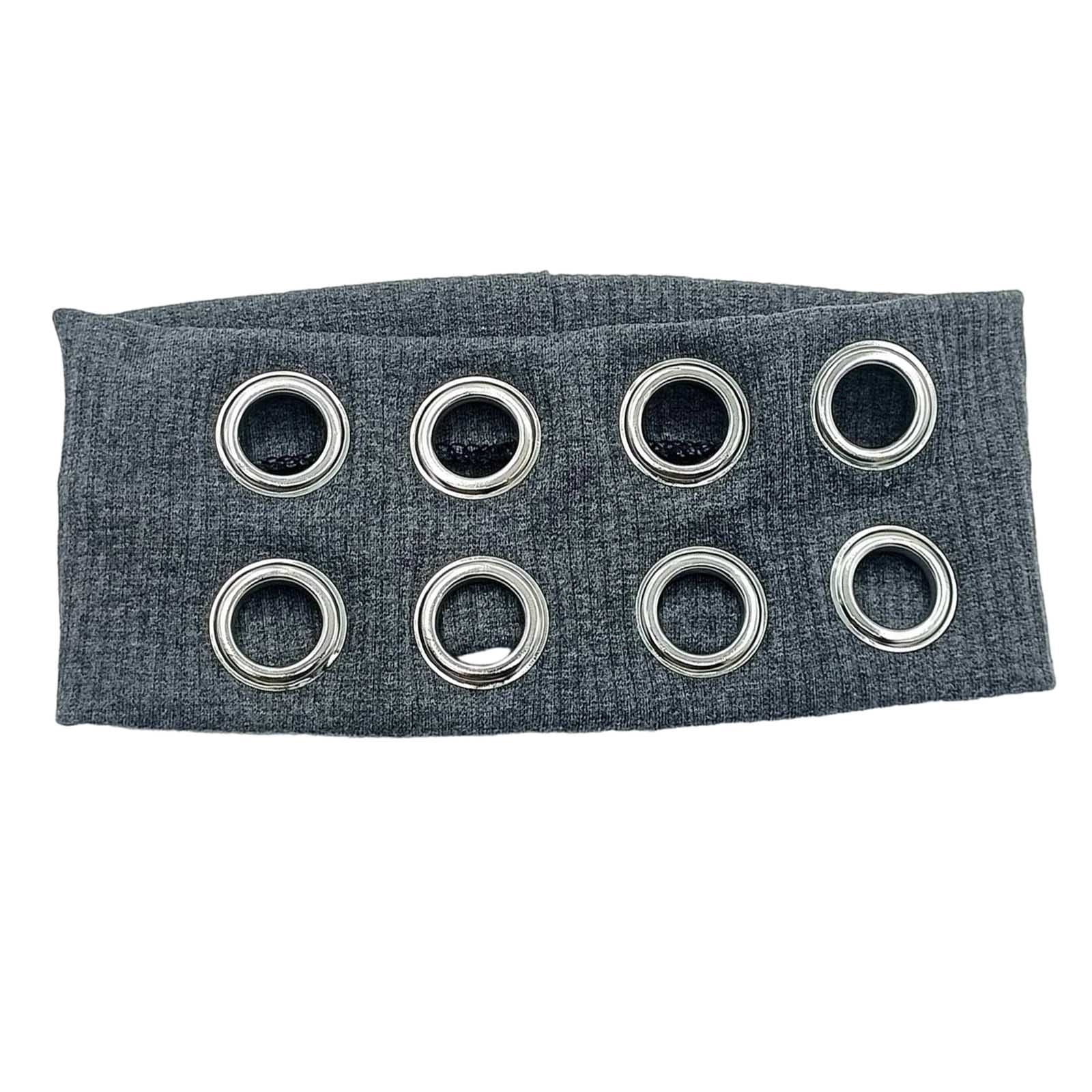 Breathable Cutout Headband With Metal Stretchy Wide Hair Band for Women ...