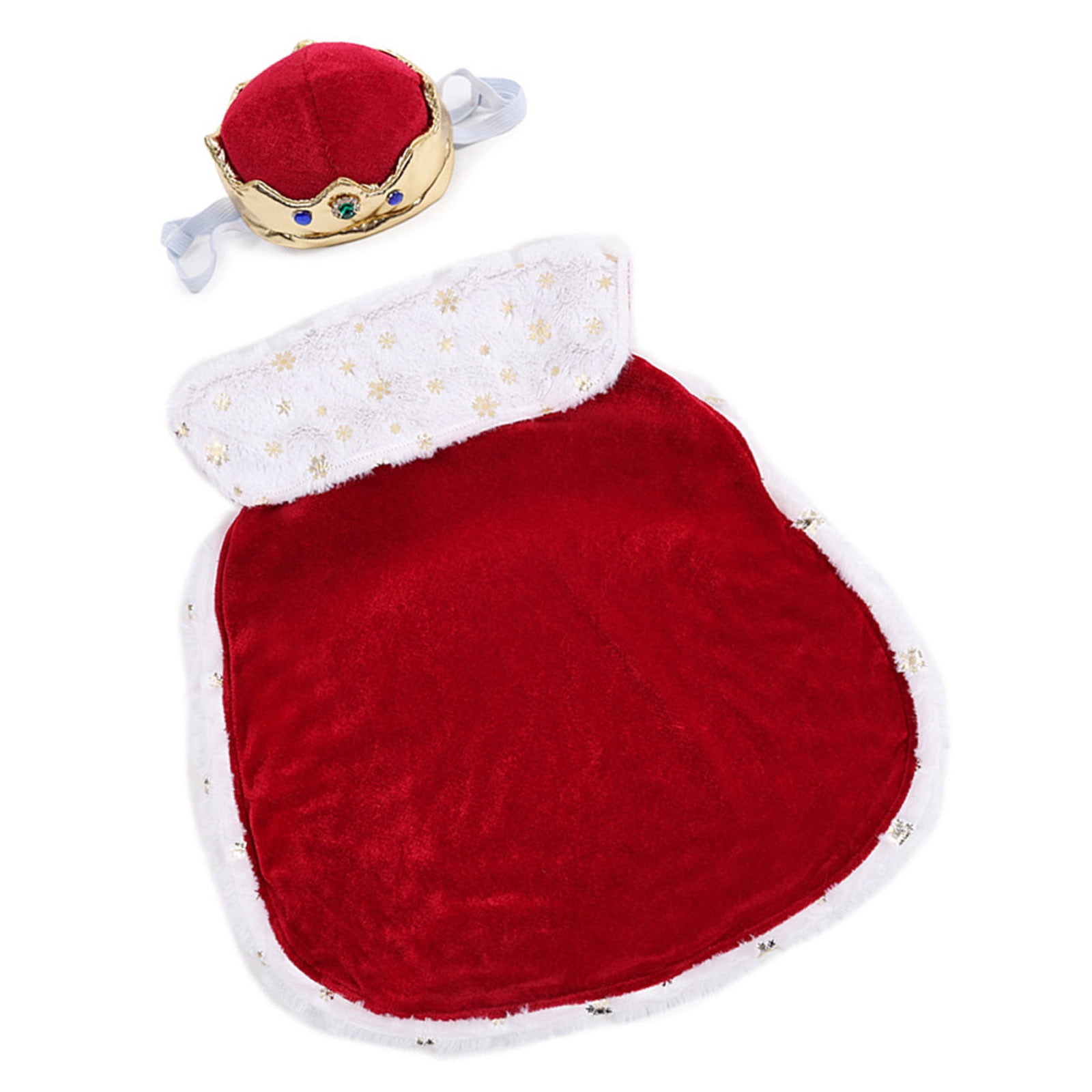 Breathable Dog Clothes with Crown Hat Comfortable Pet Costume Cosplay ...