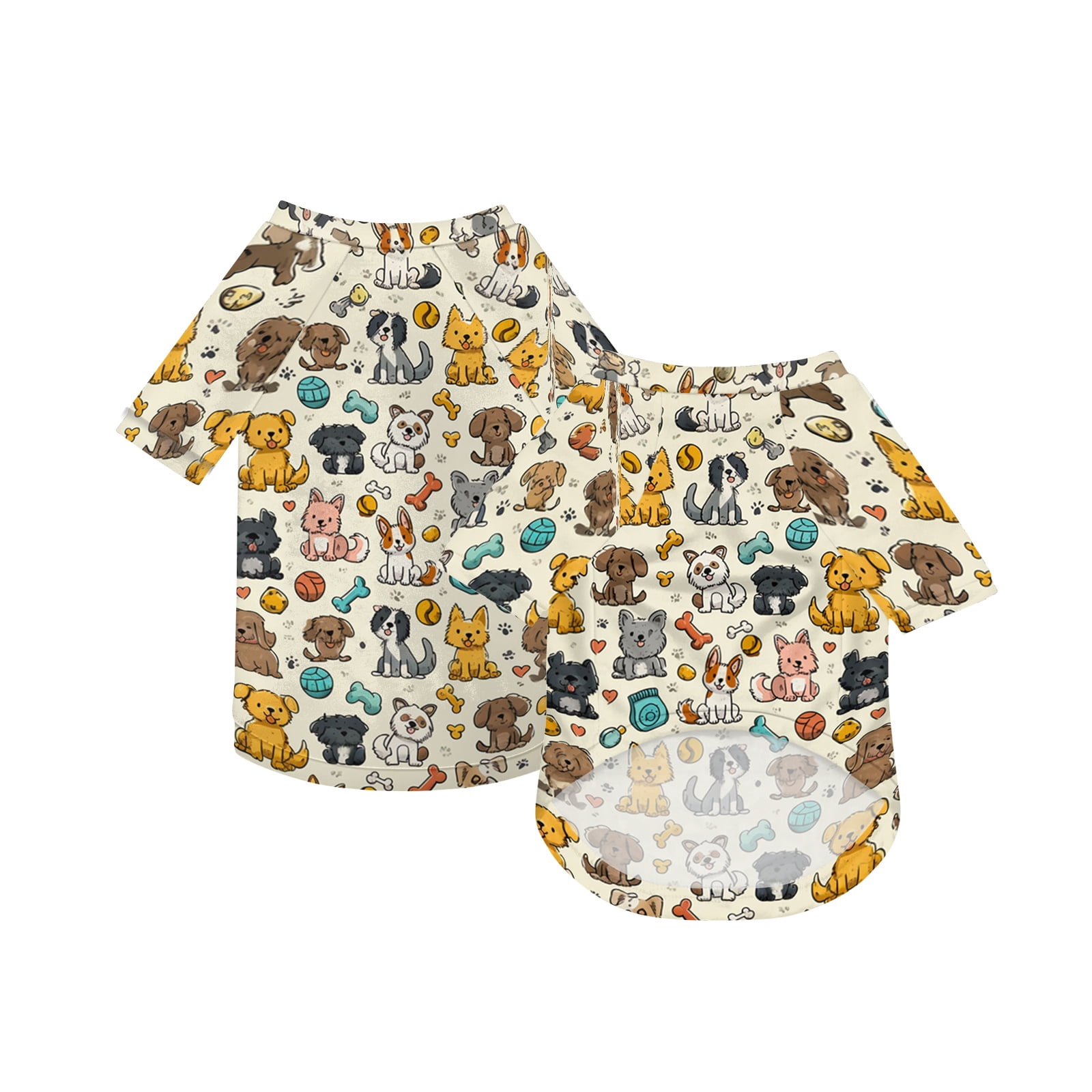 Breathable Dog Clothing, Animal Print Pet Sweatshirt, Lightweight Puppy ...