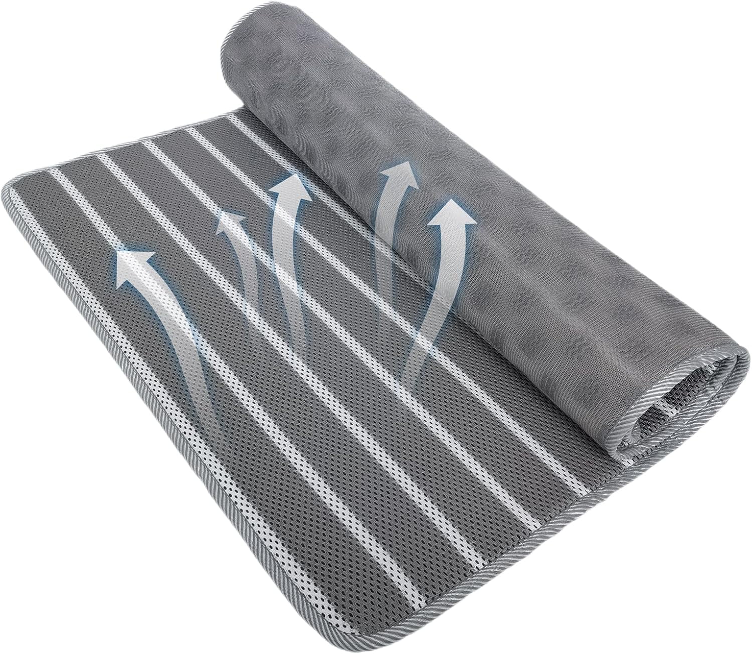 Breathable Dog Crate mat with Anti-Slip Bottom,3D air mesh Pet Crate ...