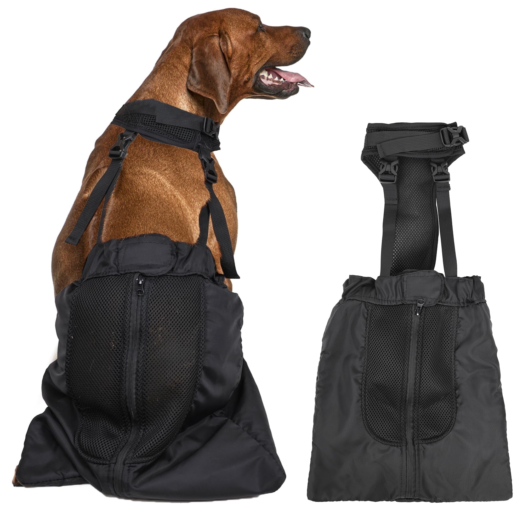 Breathable Dog Drag Bag Protects Paralyzed Pet Chest and Limbs for ...
