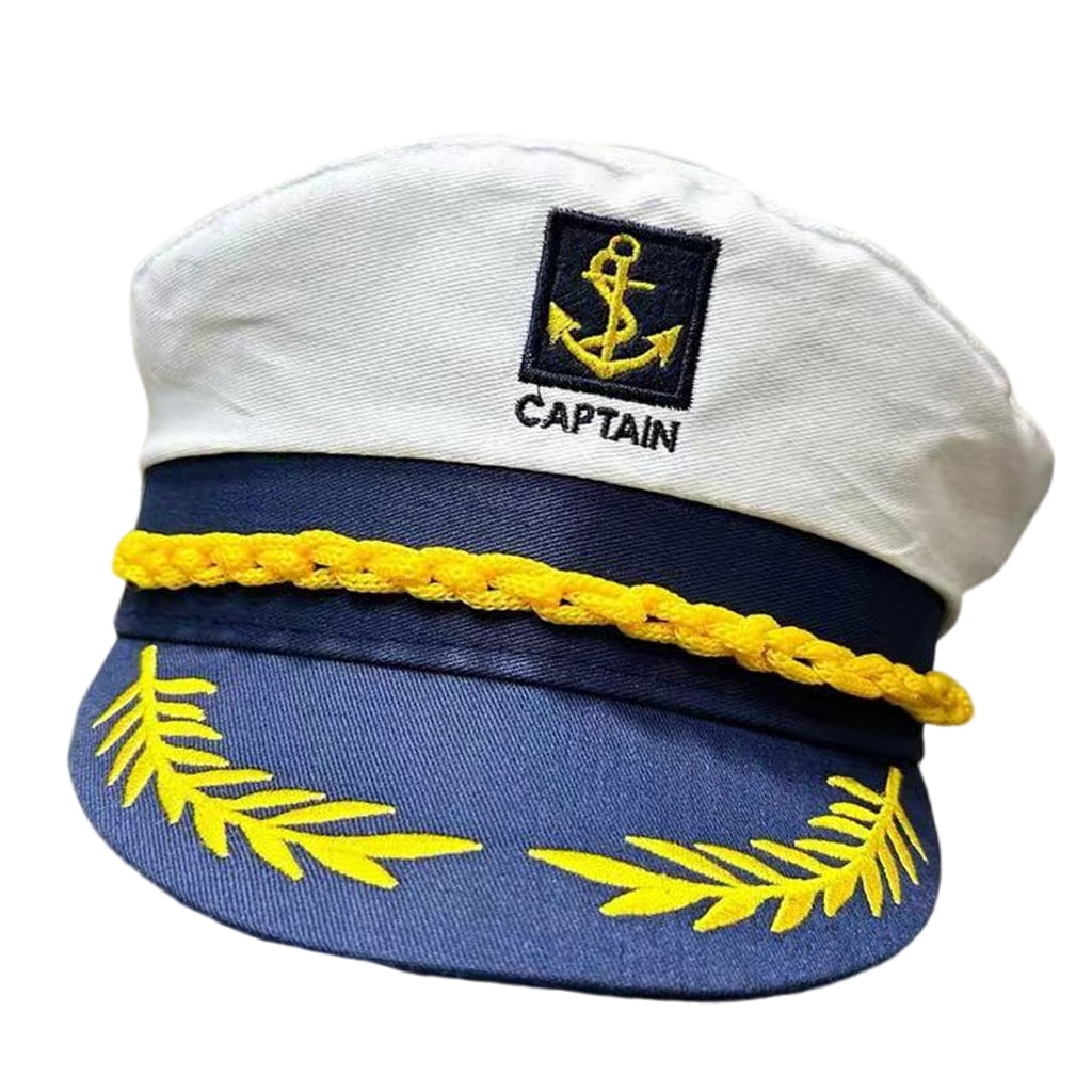 Breathable Embroidered Sailors Hat Adjustable Perfect For Costume Event ...