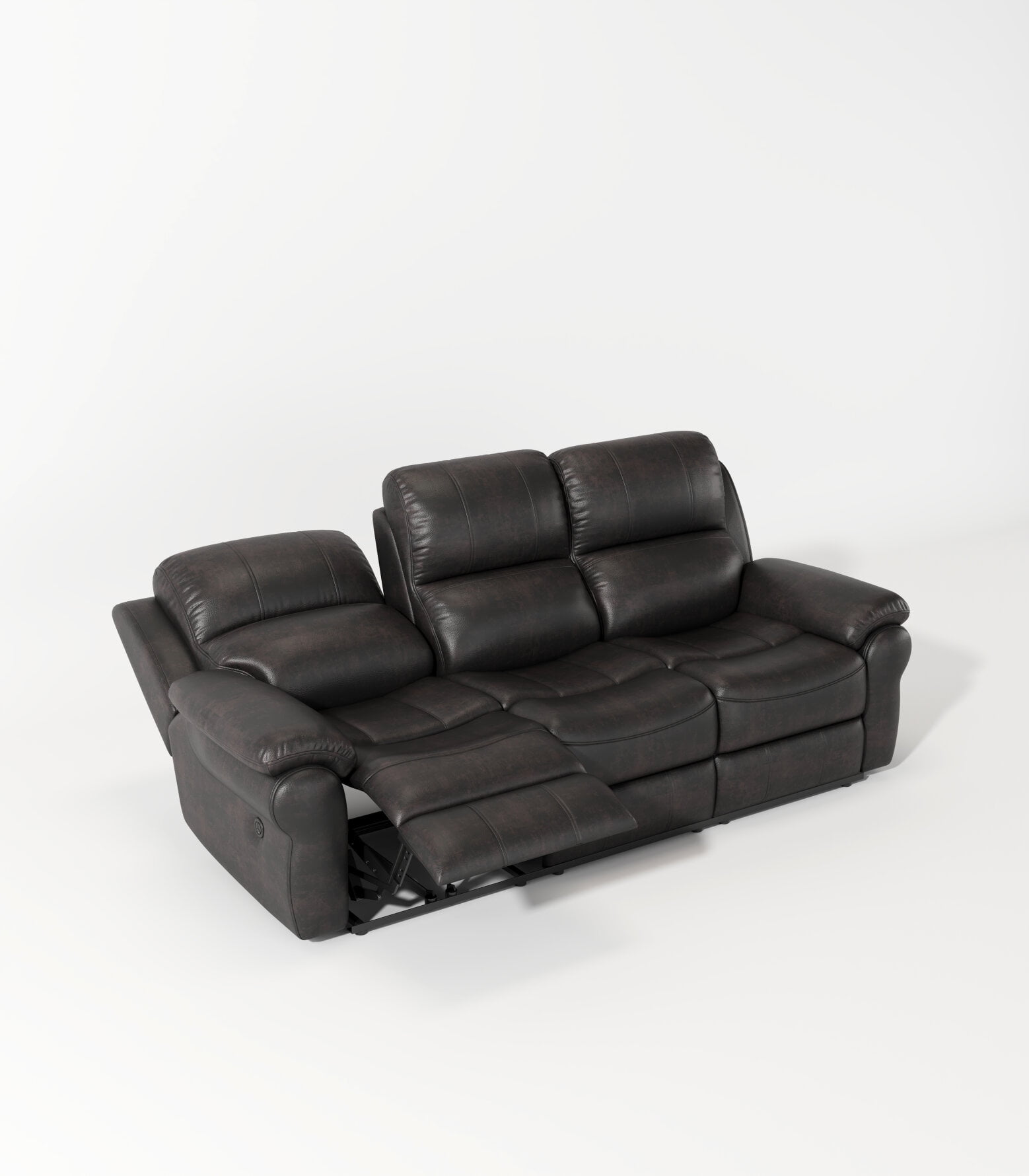 Breathable Fabric Power Reclining Sofa,Sectional Couch with USB Button ...