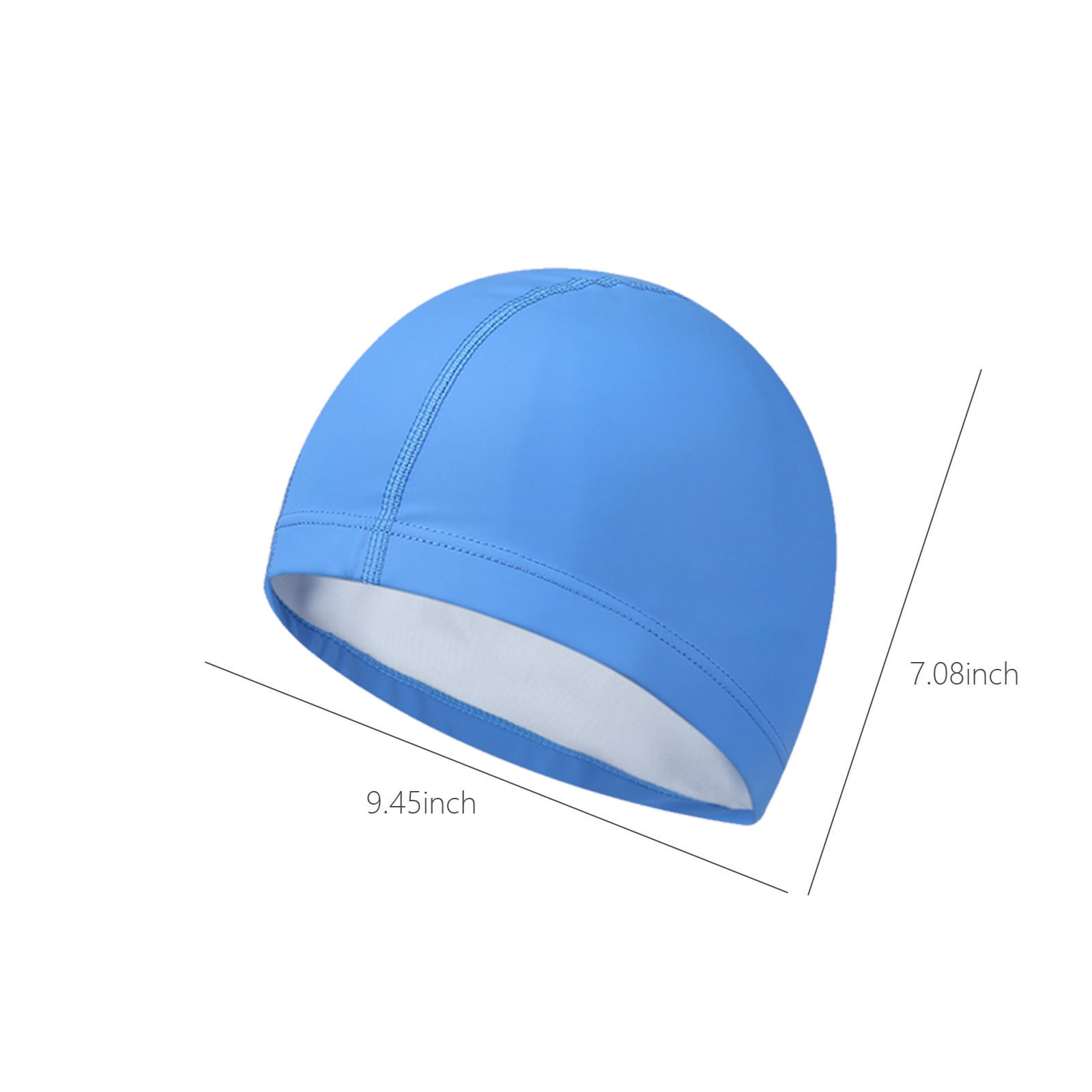 Breathable Fabric Swim Cap | High Elasticity Swimming Hat for Women Men ...