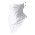Breathable Face Mask Cover Neck Gaiter Scarf with Hanging Ear Loops Ice ...