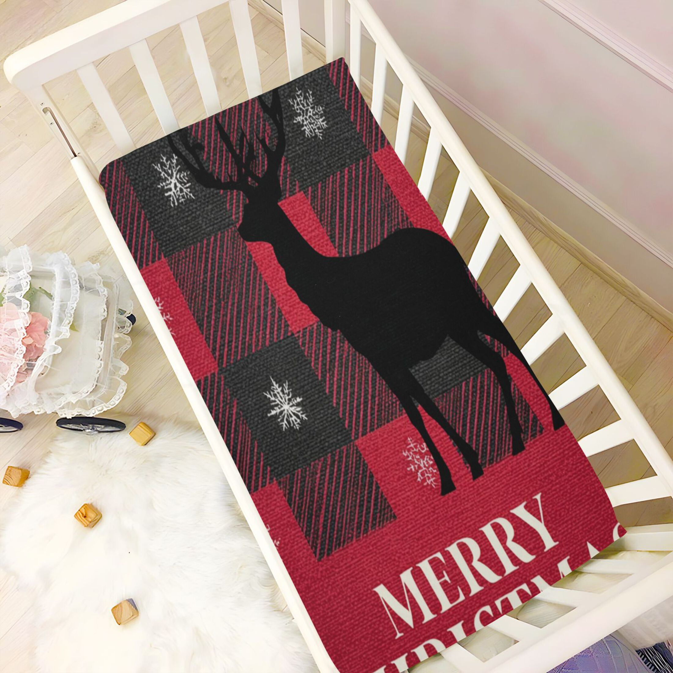 Breathable Fitted Crib Sheets Playard Sheet for Baby Soft Skin-Friendly ...