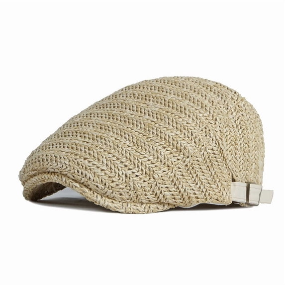 Breathable Flat Cap With Adjustable Strap Mesh Summer Newsboy Hat For ...