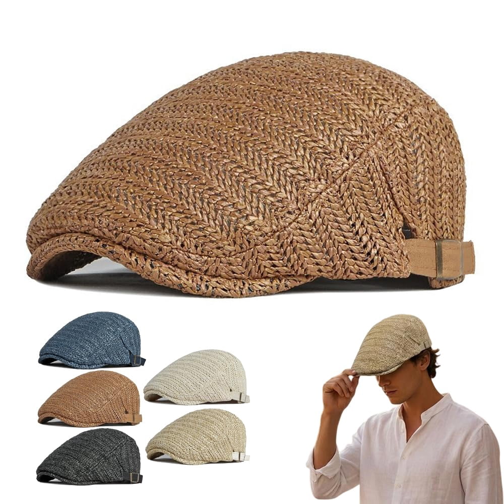 Breathable Flat Cap with Adjustable Strap, 2026 New Mesh Flat Cap ...