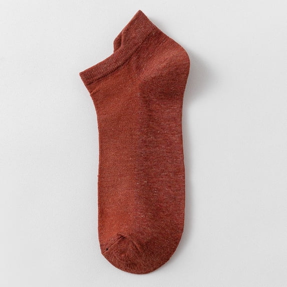 Breathable Flat Knit Boat Socks Men Solid Color Nylon High Elastic ...