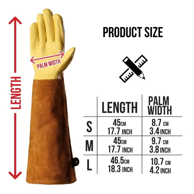 Breathable Floral Print Long Gardening Gloves - Dual-Purpose Polyester ...