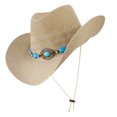 Breathable Gemstones Belt Straw Hat Western Hat Women Photography Hat ...