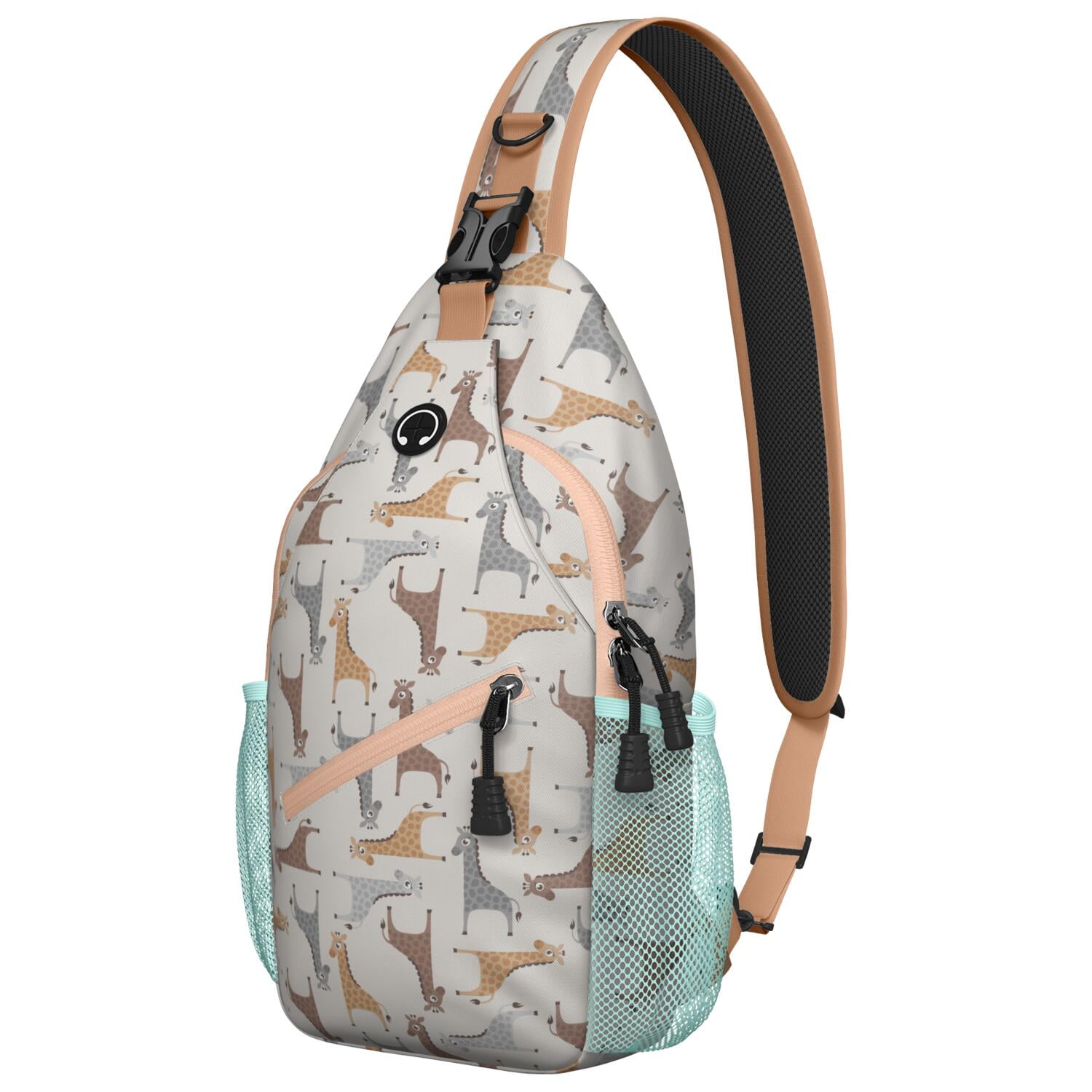 Breathable Giraffe Print Backpack - Airflow Design for All-Day Wear ...