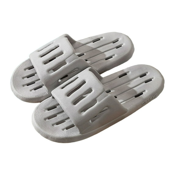Breathable Gray PVC Slides for Men and Women, Waterproof Perforated ...