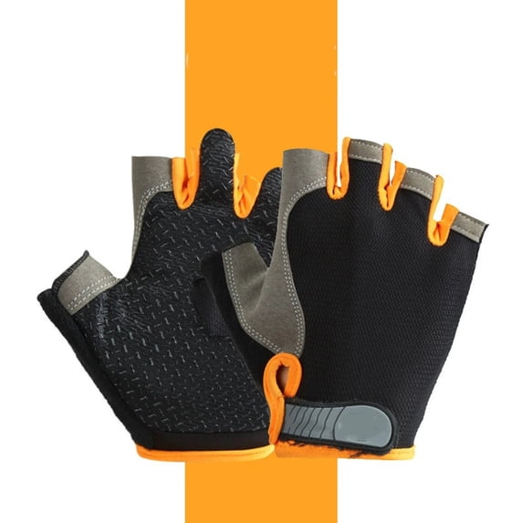 Breathable Half Finger Gloves Mesh Design for Cycling Hiking Exercise ...
