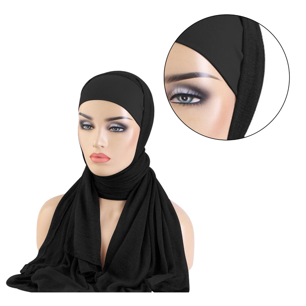 Breathable Head Cover Headscarf Caps Muslims Hijab Turban Caps for ...