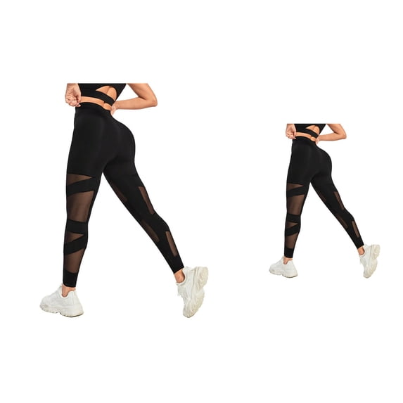 Breathable High-Waist Yoga Pants with Button Pockets, V-Crossover Flare ...