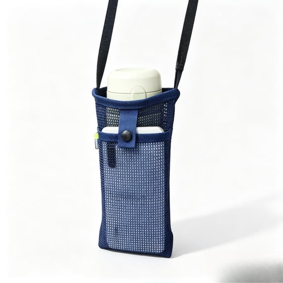 Breathable Hollow Mesh Water Bottle Sling Bag With Snap Button Closure ...