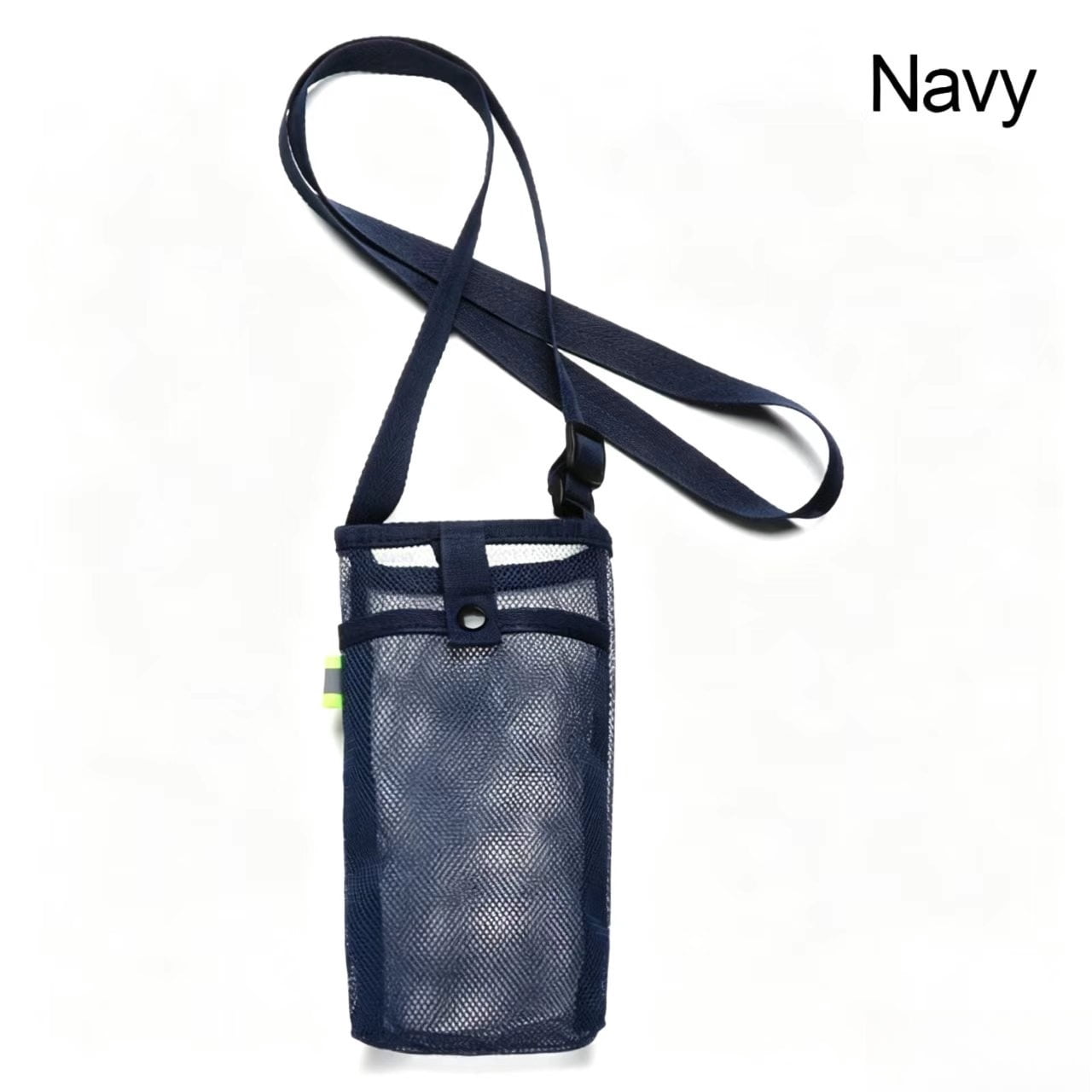 Breathable Hollow Mesh Water Bottle Sling Bag With Snap Button Closure ...