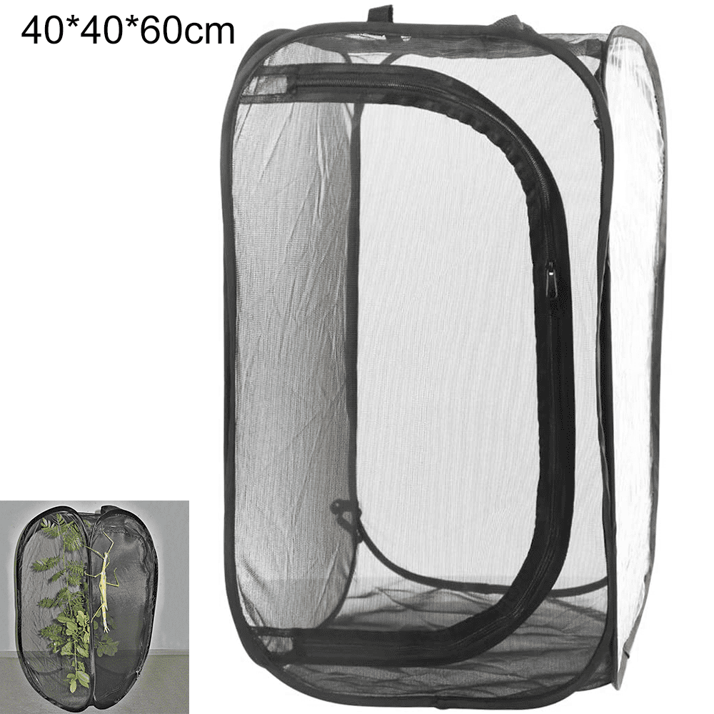 Breathable Insect Incubator All Black Insect-proof Net Box Foldable ...