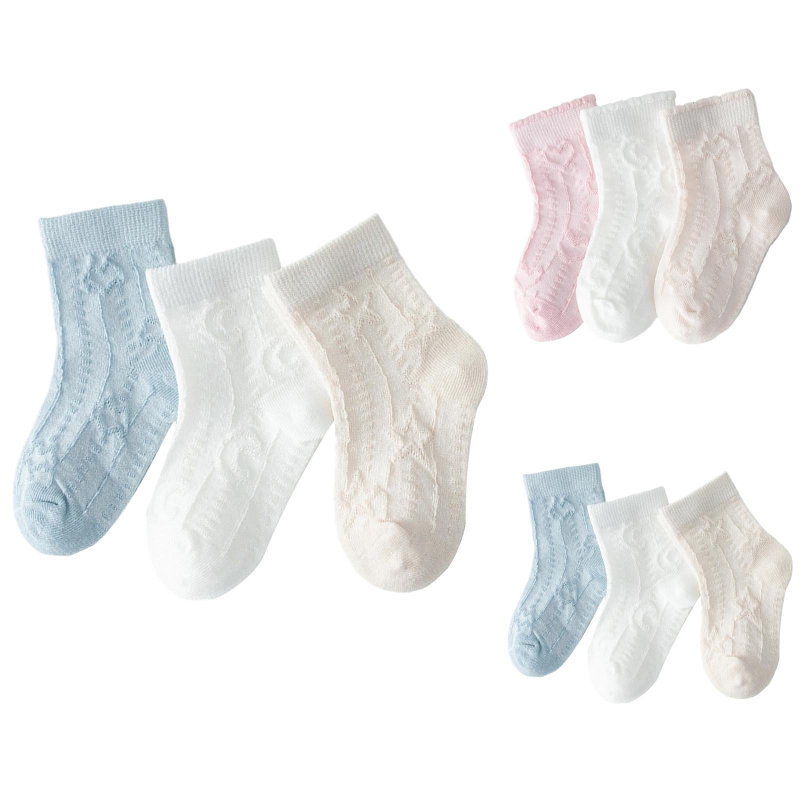 Breathable Kids Socks 3 Pairs Soft Mesh Ankle Socks For Boys Girls ...