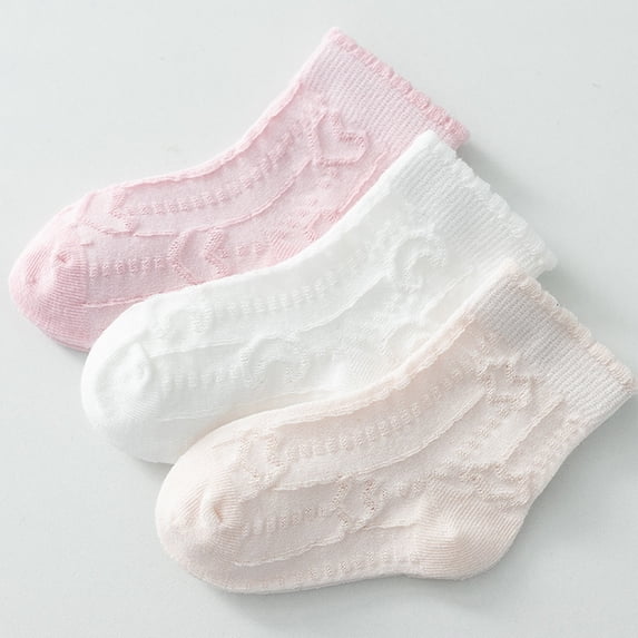 Breathable Kids Socks 3 Pairs Soft Mesh Ankle Socks for Boys Girls ...
