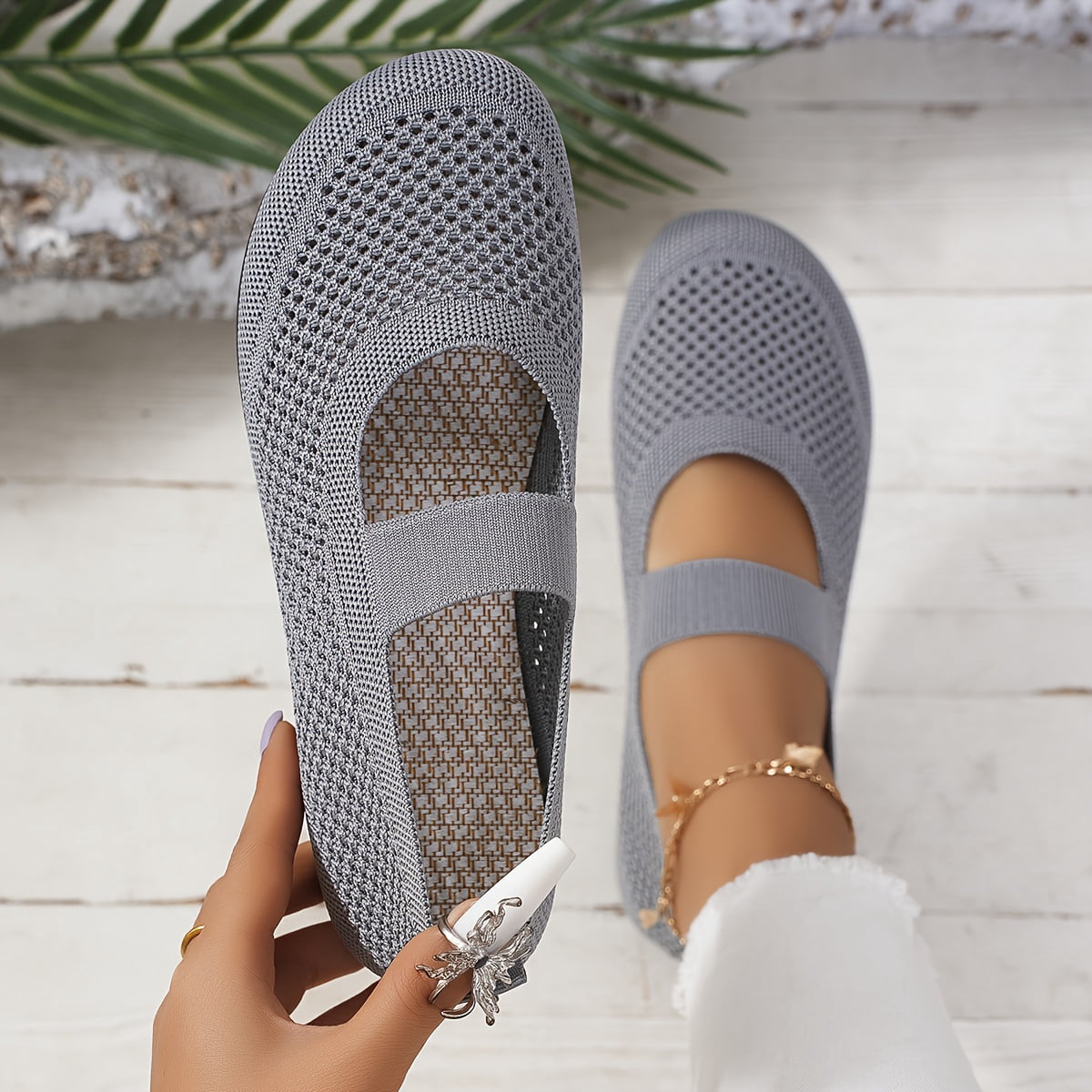 Breathable Knit Slip-On for Spring And Summer, Elasticated, Lightweight ...