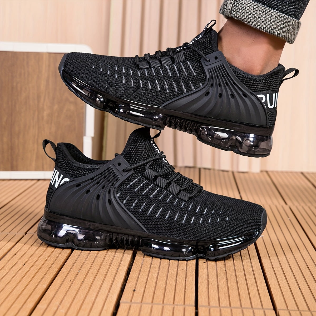 [Breathable | Knitted] Breathable | Knitted Men's Outdoor Running Shoes ...