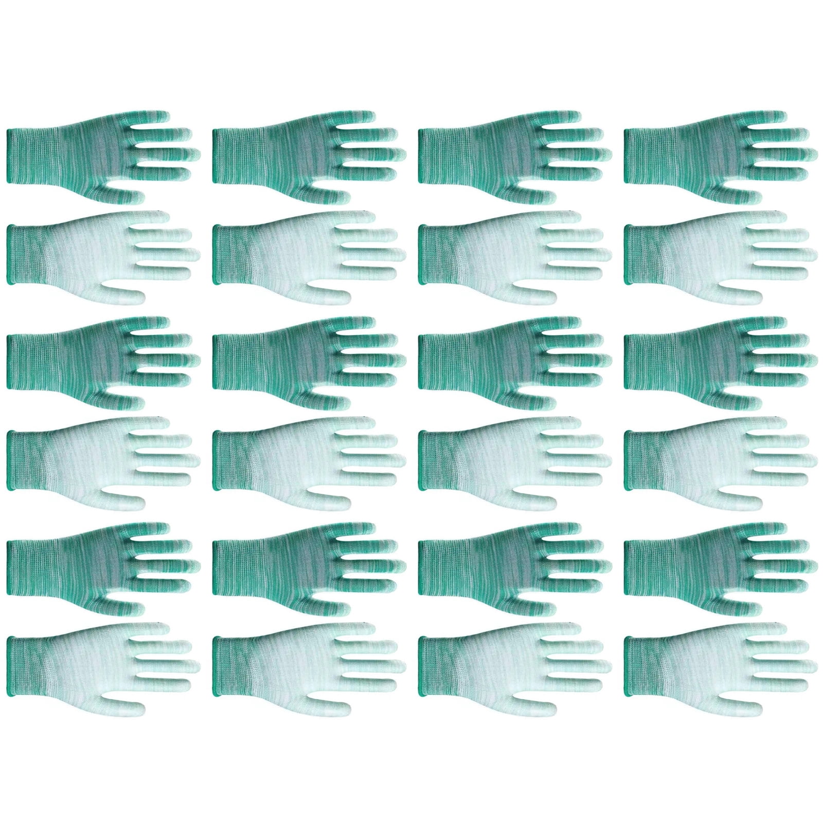 Breathable Latex Coated Gloves 12 Pairs, Water Proof Work Gloves for ...