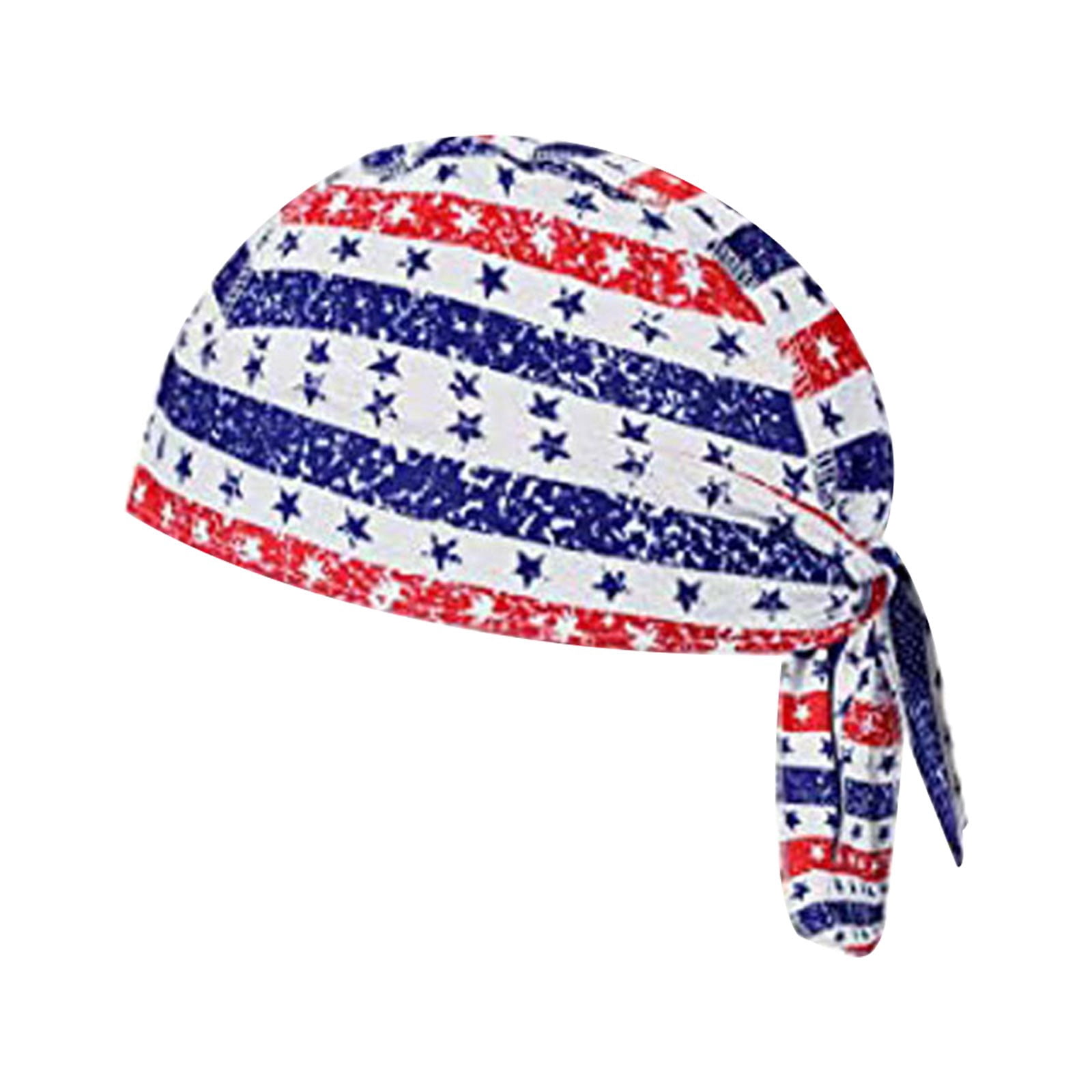 Breathable Lined Pirate Cap American Flag Print for Cycling Running ...